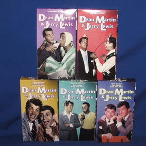 Dean Martin and Jerry Lewis Vhs Tapes Set of 5 Boxed Set Collector ...