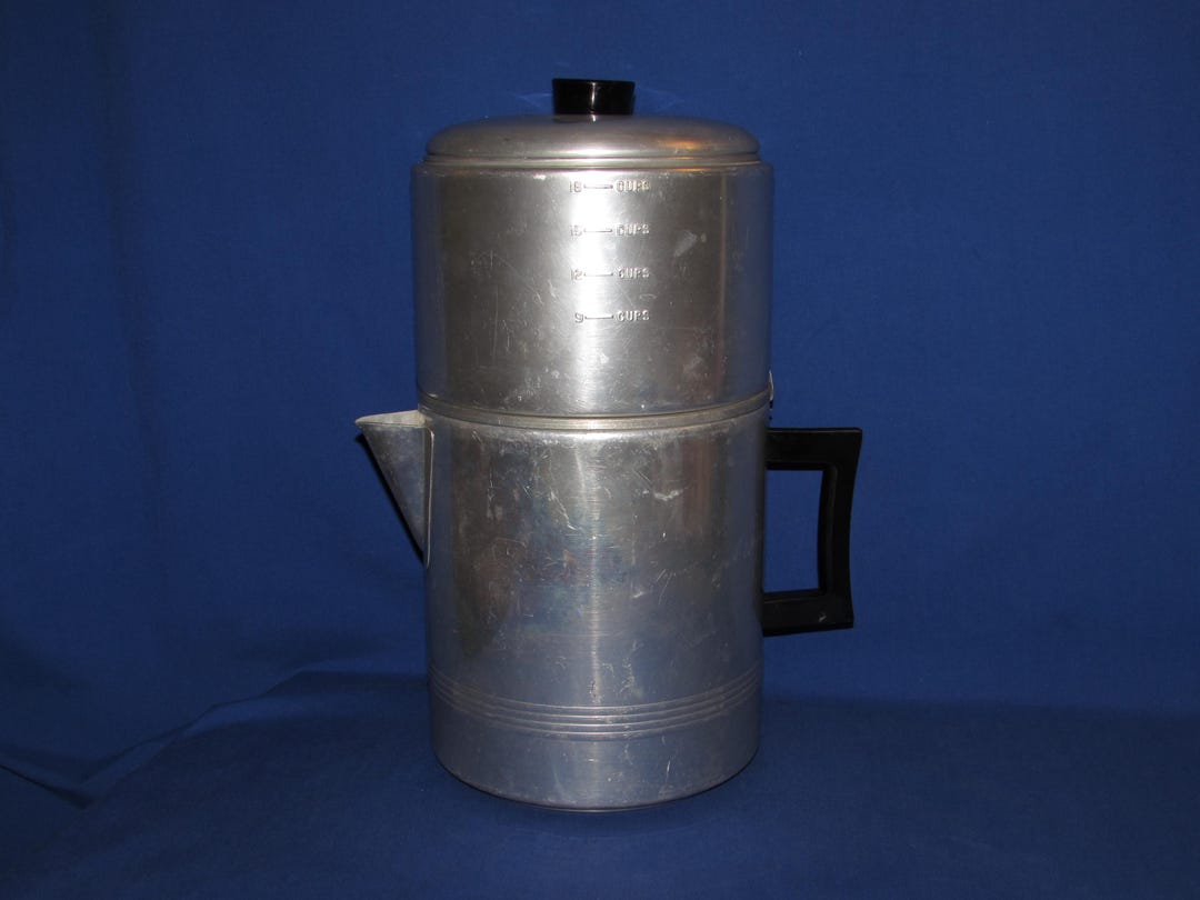 DRIP-O-LATOR Coffee Pot Enterprise Aluminum Co. 1950s 18 Cup Free ...