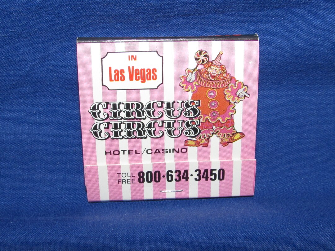 CIRCUS CIRCUS Las Vegas Souvenir Matchbook Free Shipping - Etsy