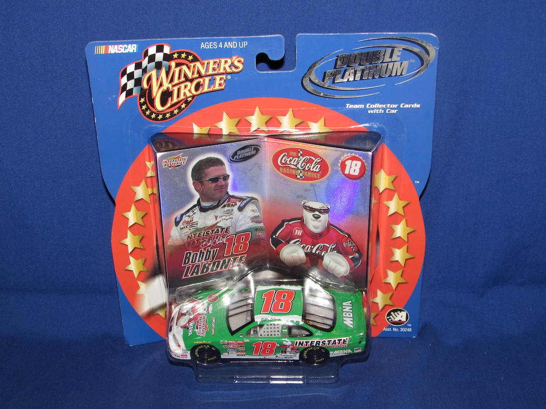 Coca-cola Winner’s Circle BOBBY LABONTE #18 2001 NASCAR Double Platinum ...