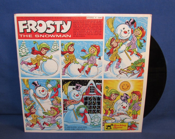 FROSTY THE SNOWMAN Rocking Horse Records Stereo X-5095 1960s Peter Pan ...