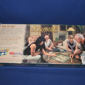 SCRABBLE GOLF 2000 Usa-opoly Scrabble With Golf Words Vintage New Free ...
