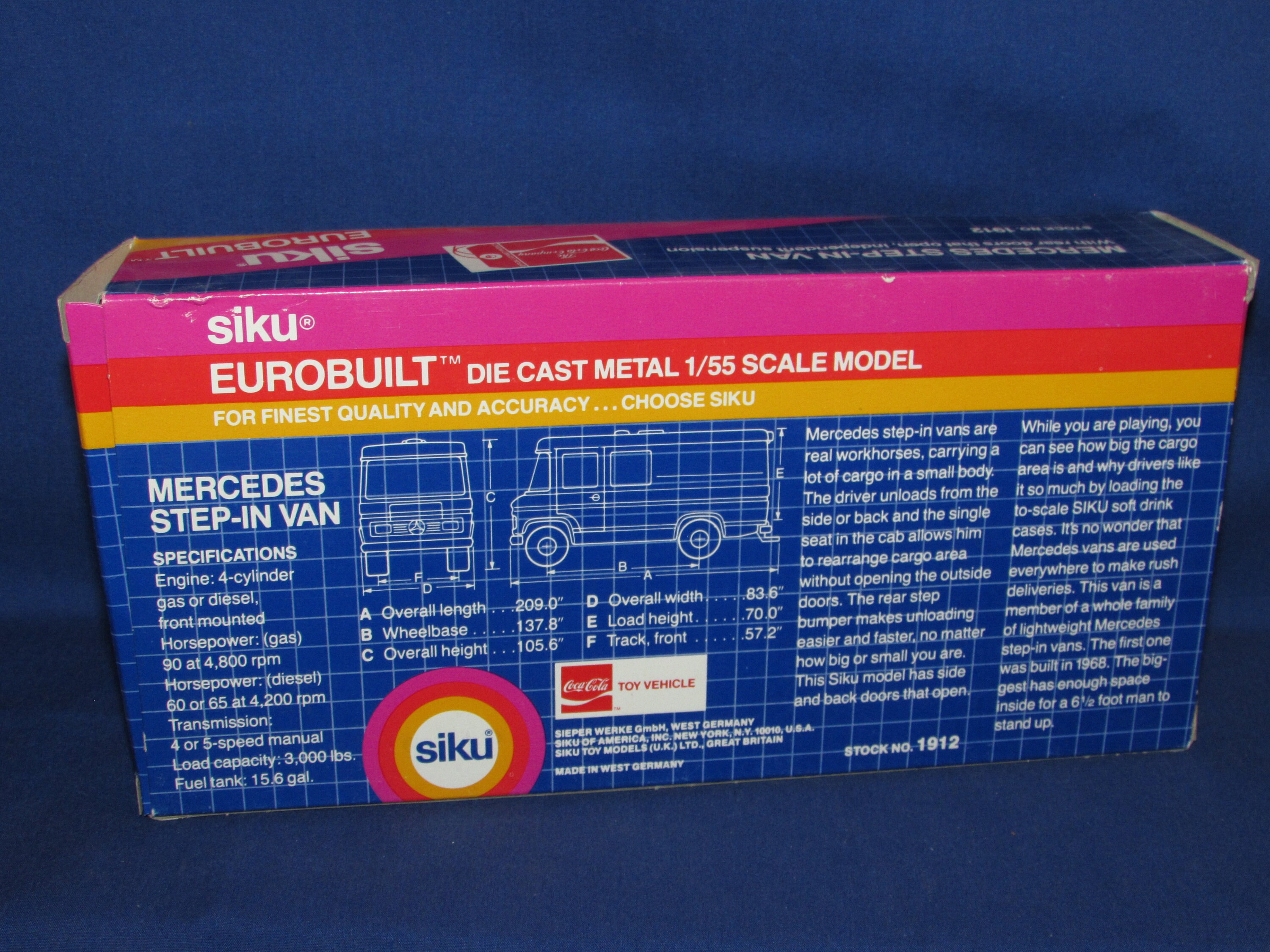 SIKU COCA-COLA Mercedes Step Van 1980s Collectible Toy - Etsy