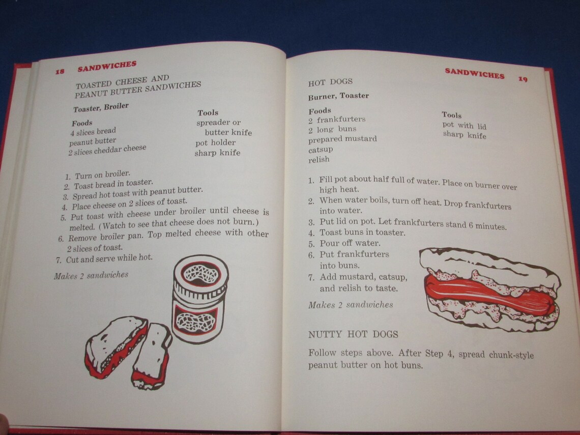 COOKBOOK Easy Cooking Book 1972 Simple Recipes for Beginning - Etsy