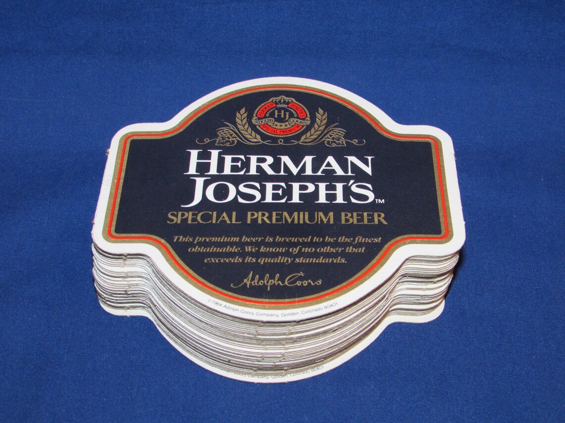 HERMAN JOSEPH’S COASTERS Quantity 40 Bar Breweriana Free Shipping - Etsy