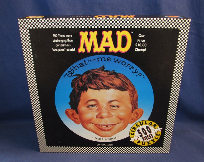 Mad Magazine ALFRED E NEUMAN “what Me Worry” Jigsaw Puzzle 1993 - Etsy