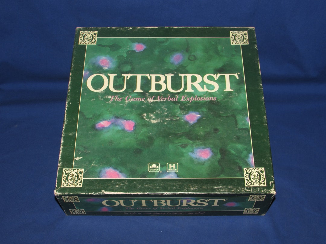 Outburst Game 1988 the Game of Verbal Explosions - Etsy