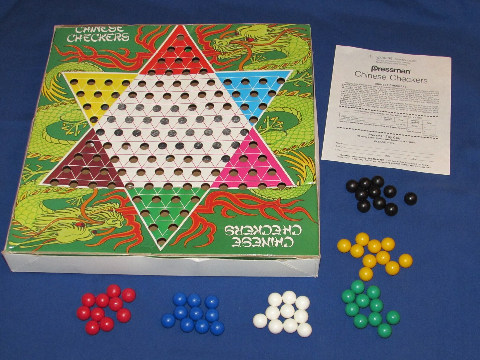 CHINESE CHECKERS 1992 PRESSMAN Classic Game Vintage - Etsy