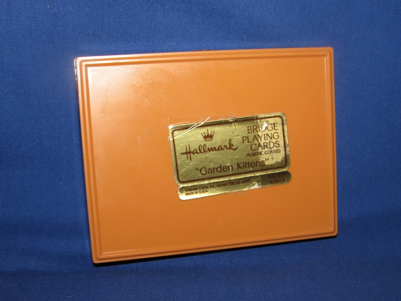 HALLMARK PLAYING CARDS Garden Kittens Double Deck 1970s - Etsy