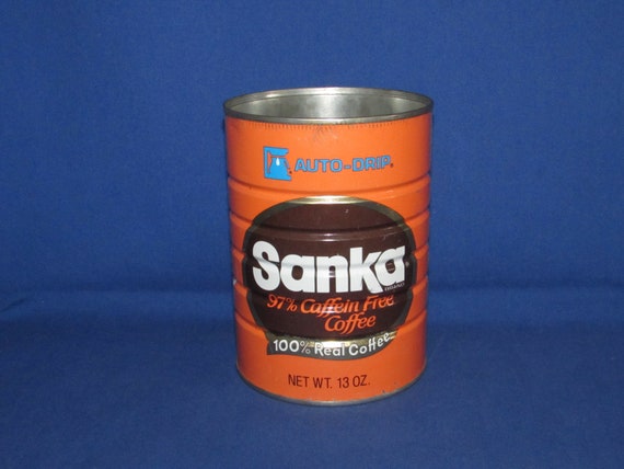SANKA COFFEE CAN 1970s No Lid | Etsy