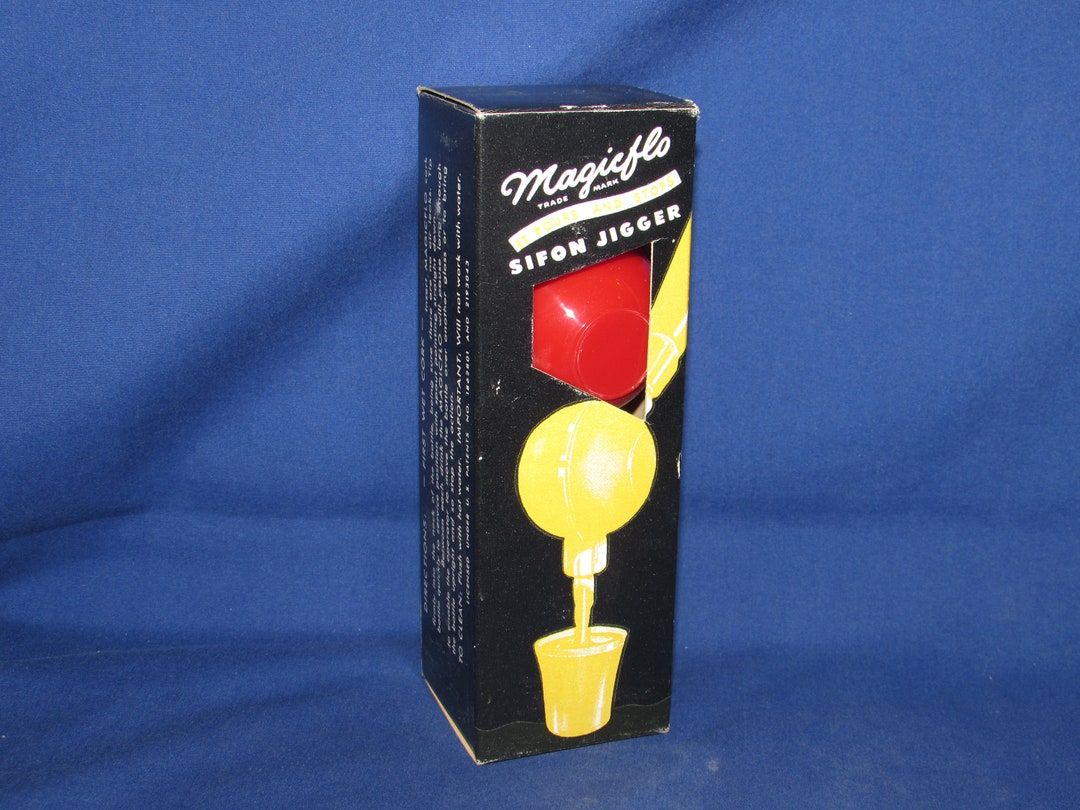 MAGICFLO SIFON Red Jigger in Original Box Barware Vintage Free Shipping ...