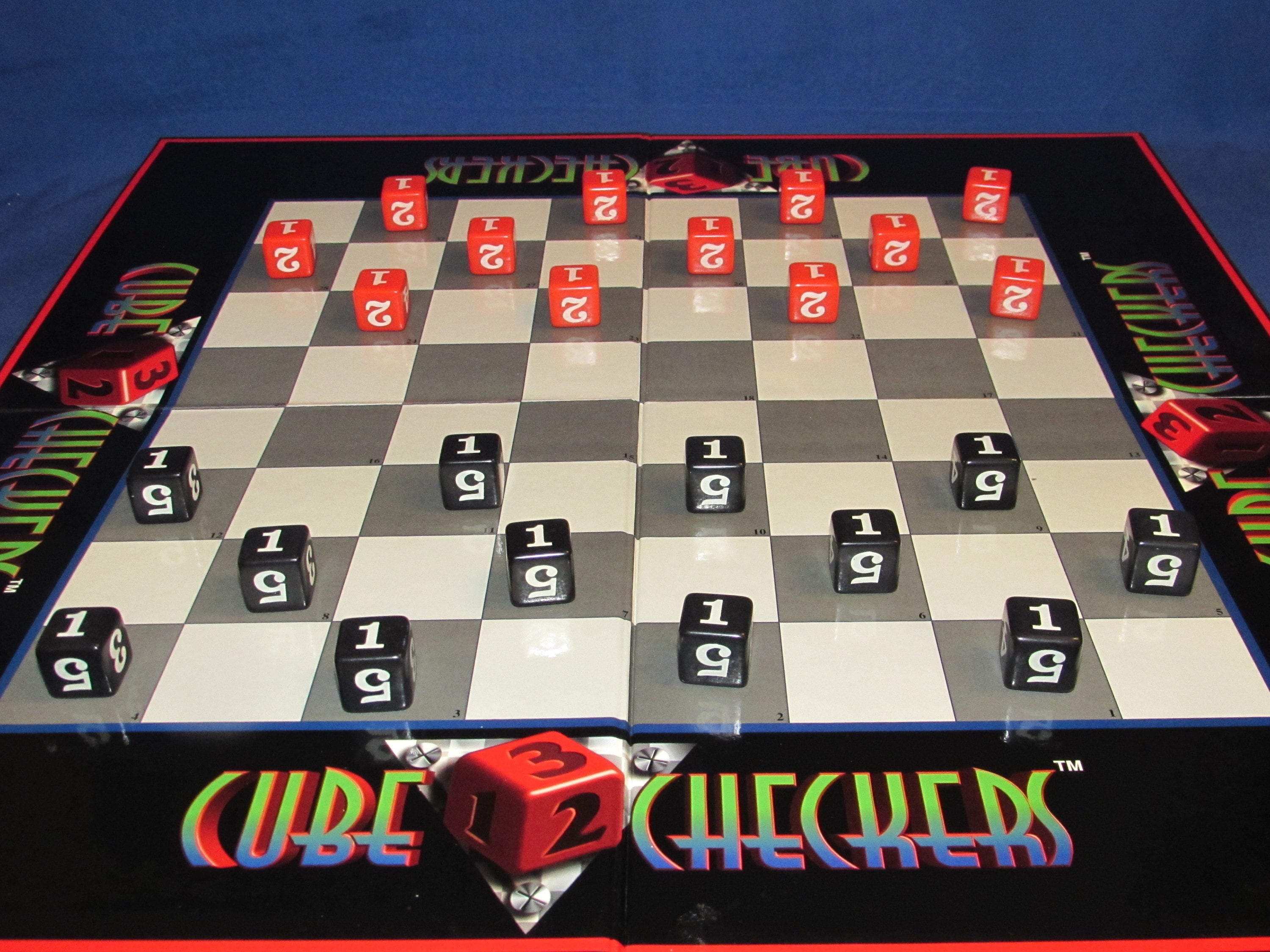 CUBE CHECKERS Game 1998 A New Dimension in Cube Checkers DEP - Etsy
