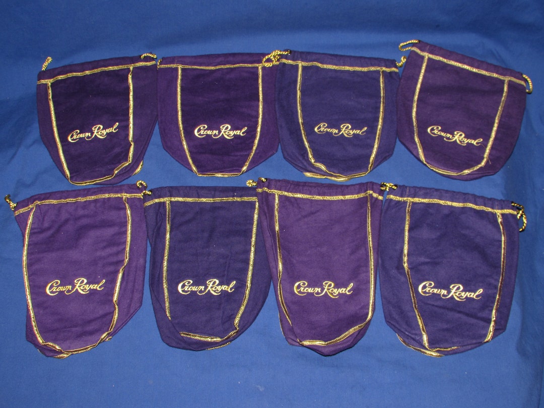 CROWN ROYAL BAGS Set of 8 Medium Size Vintage Advertising - Etsy