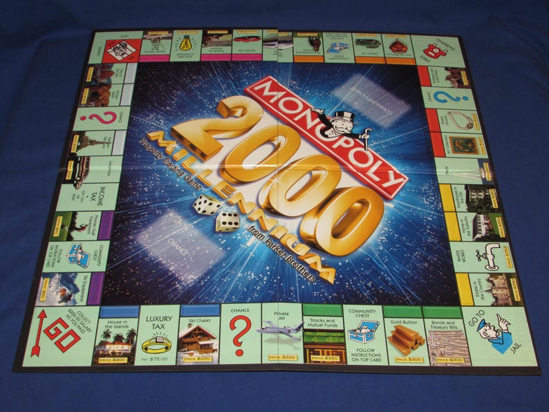 MONOPOLY MILLENNIUM GAME 2000 Parker Brothers - Etsy