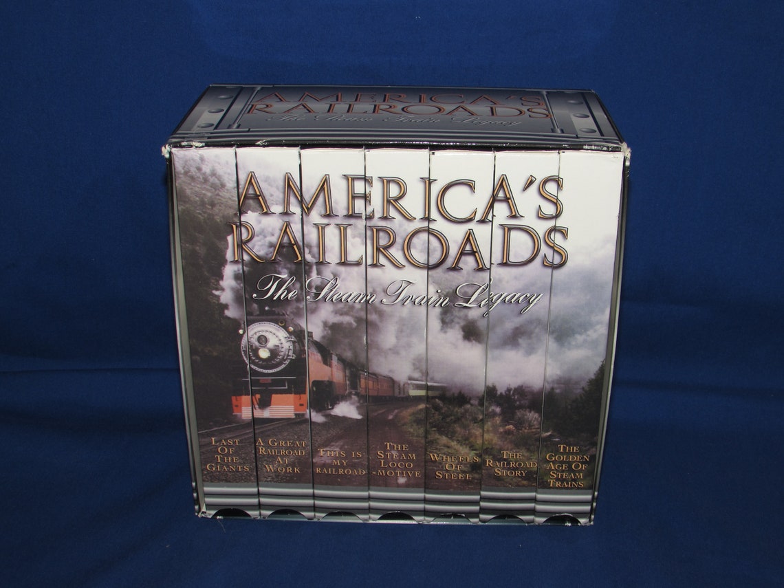 AMERICA’S RAILROADS VHS 1995 Steam Train Legacy 7 Tapes Free Shipping ...