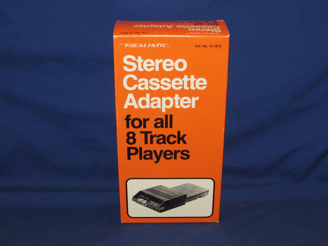 Realistic STEREO CASSETTE ADAPTER for Eight Track Players 1970s Vintage ...