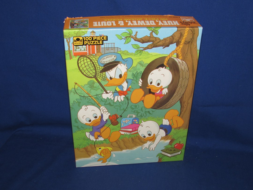 DONALD DUCK PUZZLE Golden Walt Disney 1986 100 Piece - Etsy