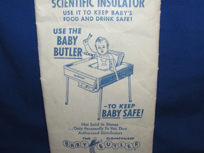BABY BUTLER BAG 1950s Guild Industries Nursery Unique | Etsy