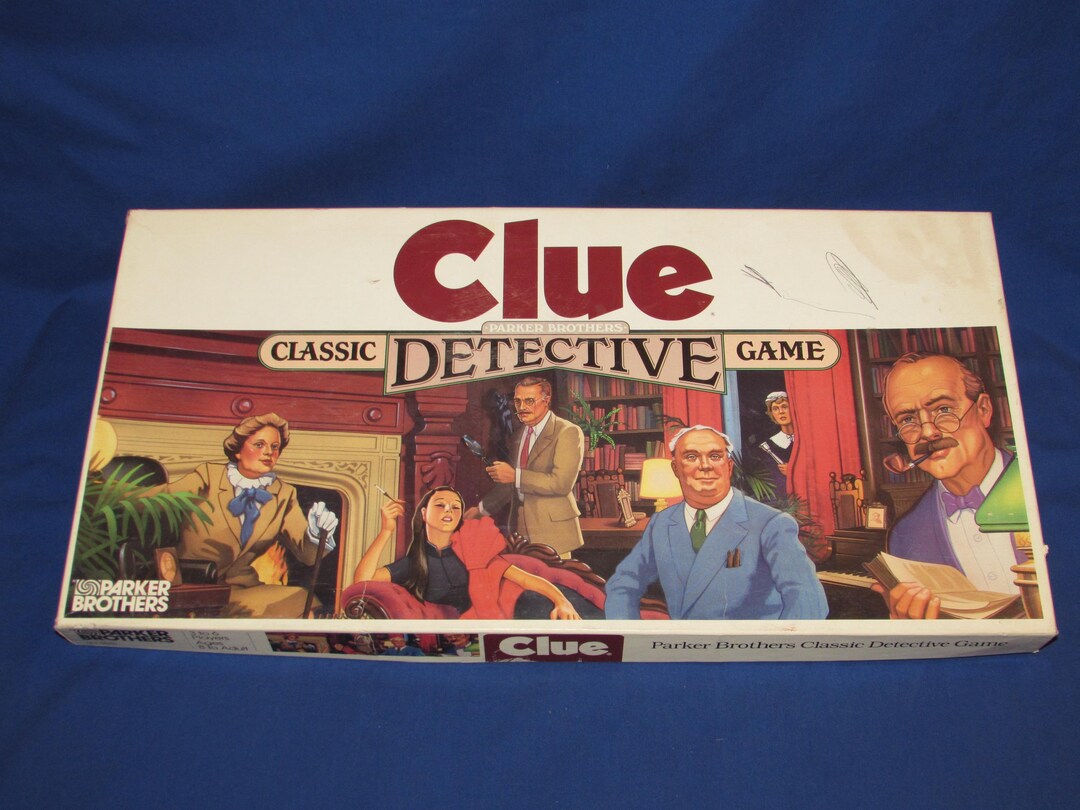CLUE GAME 1986 Parker Brothers Classic Board Game Vintage - Etsy