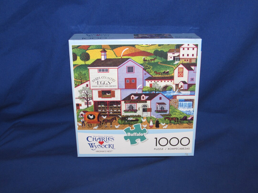 JIGSAW PUZZLE Charles Wysocki 1000 Pieces Virginia's Nest - Etsy