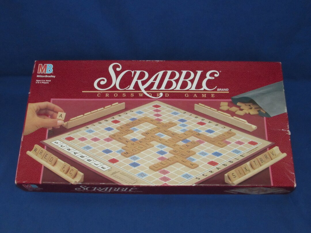 SCRABBLE 1989 Classic Word Game Crossword Vintage - Etsy