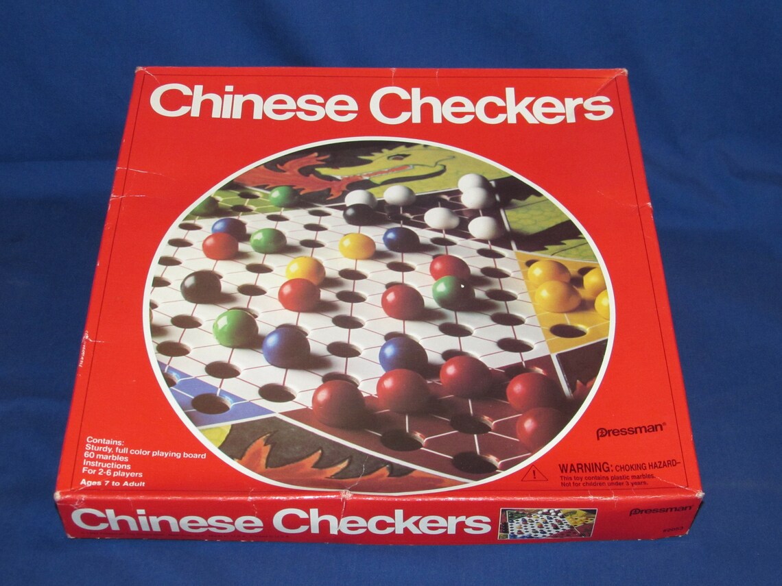 CHINESE CHECKERS 1992 PRESSMAN Classic Game Vintage - Etsy
