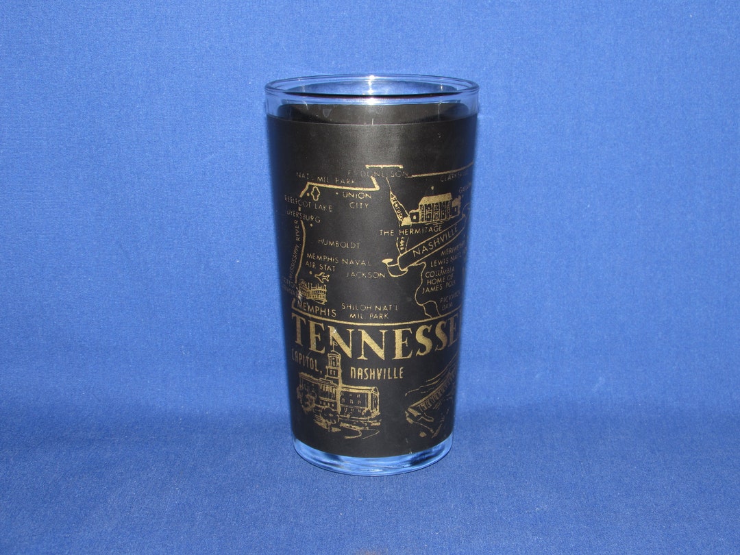 TENNESSEE SOUVENIR GLASS 1960s Vintage Souvenir - Etsy