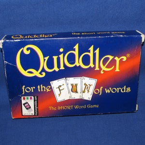 QUIDDLER CARD GAME 1998 the Short Word Card Game - Etsy