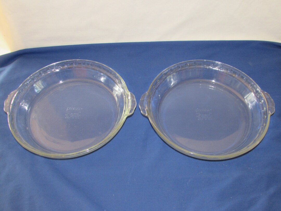 Pyrex Flavor Saver PIE PLATES 229 Scalloped Edge Set of 2 Vintage - Etsy