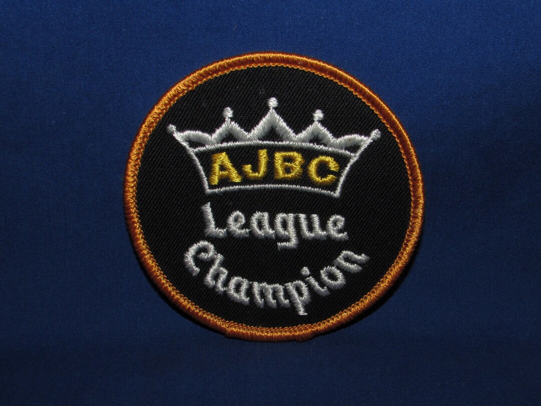 AJBC Bowling Patch LEAGUE CHAMPION 1980 Kegler Bowler Free Shipping - Etsy