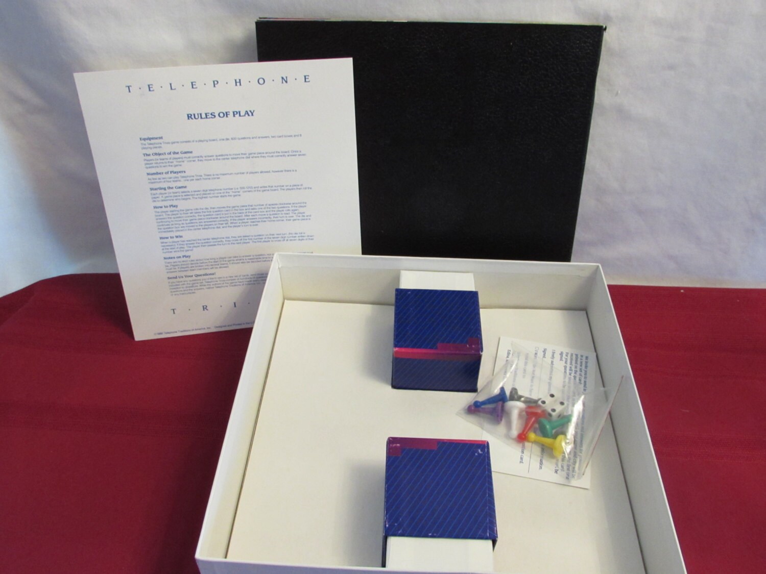 TELEPHONE TRIVIA GAME 1986 Telephone Traditions of America - Etsy