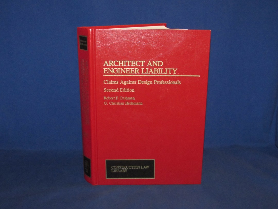 CONSTRUCTION LAW LIBRARY 1994 Architect and Engineer Liability - Etsy