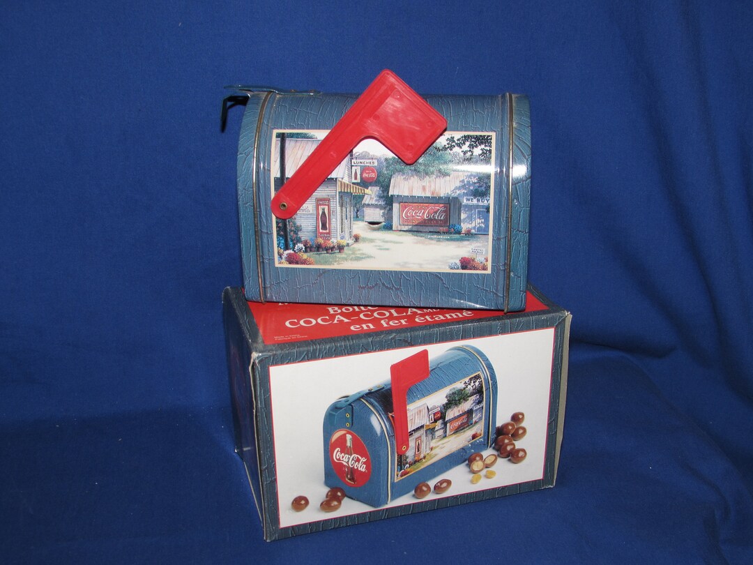 COCA-COLA MAILBOX Tin 1999 in Box - Etsy