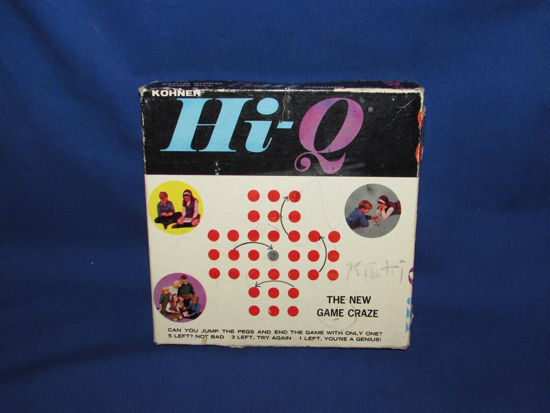 HI-Q GAME 1970s Kohner Classic Puzzle Game 6920 - Etsy