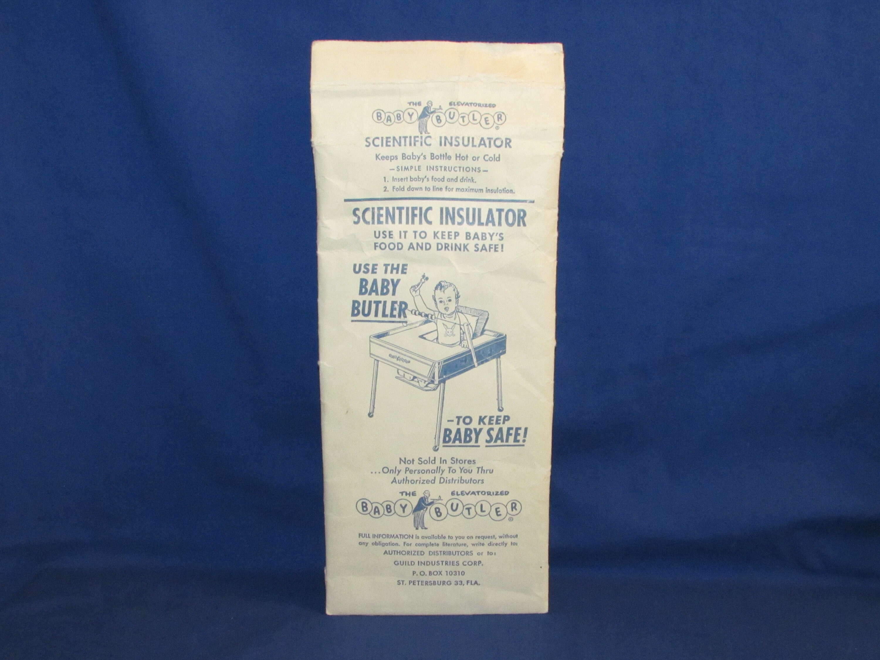 BABY BUTLER BAG 1950s Guild Industries Nursery Unique | Etsy