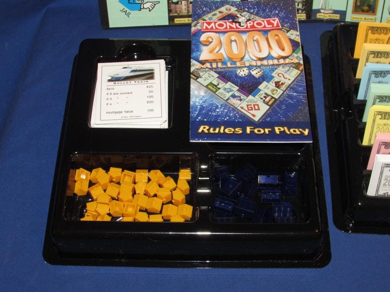 MONOPOLY MILLENNIUM GAME 2000 Parker Brothers - Etsy