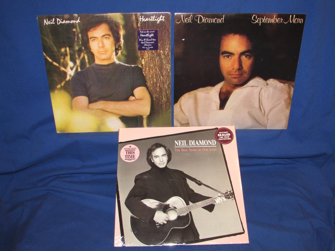 NEIL DIAMOND ALBUMS Vintage Vinyl Never Opened 1980s Set of 3 Free ...