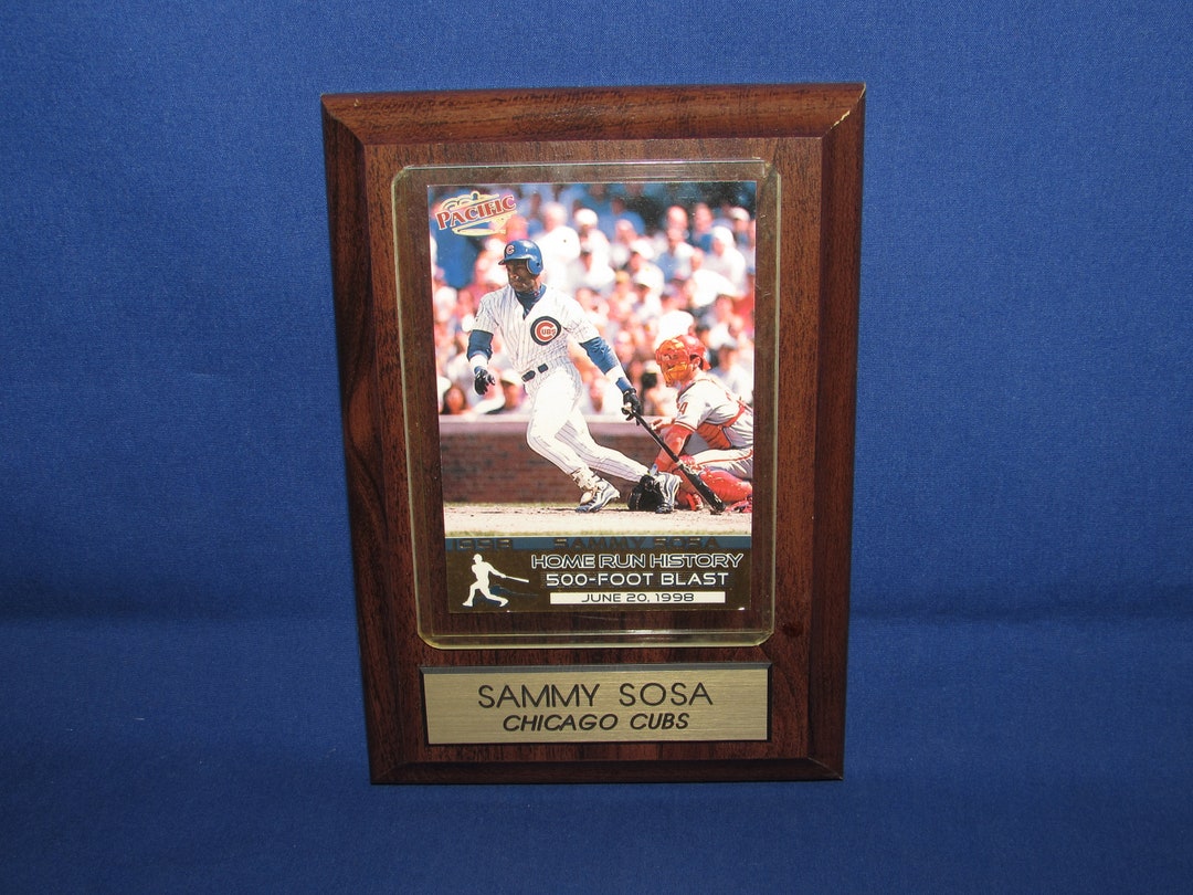 SAMMY SOSA Card and Plaque 1998 Pacific - Etsy