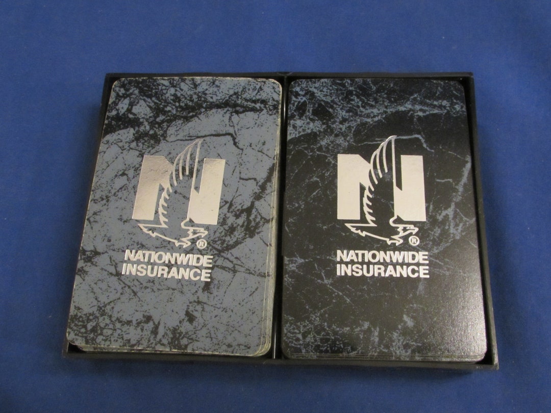 NATIONWIDE INSURANCE CARDS Double Deck Free Shipping - Etsy