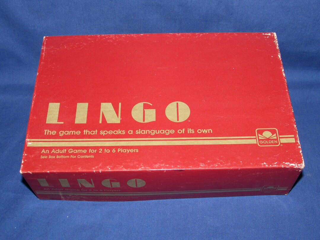 LINGO GAME 1985 Golden Vintage Word Game - Etsy