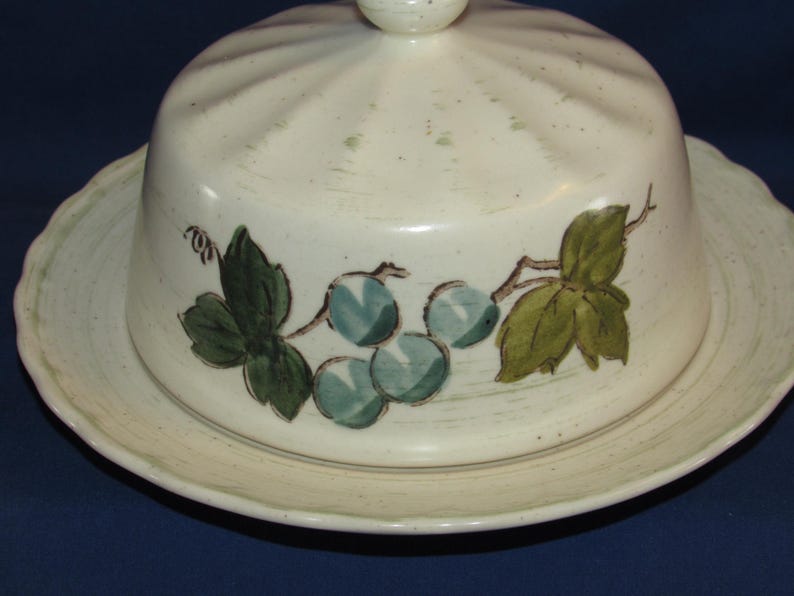 Metlox VINEYARD BUTTER DISH Cheese Server Vernon Ware 1960s - Etsy