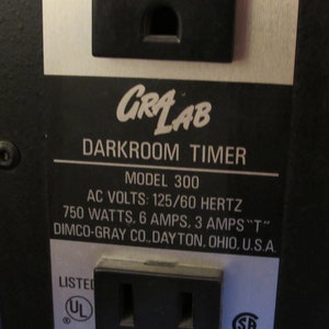 DARK ROOM TIMER Gra Lab 1950s Model 300 Free Shipping - Etsy