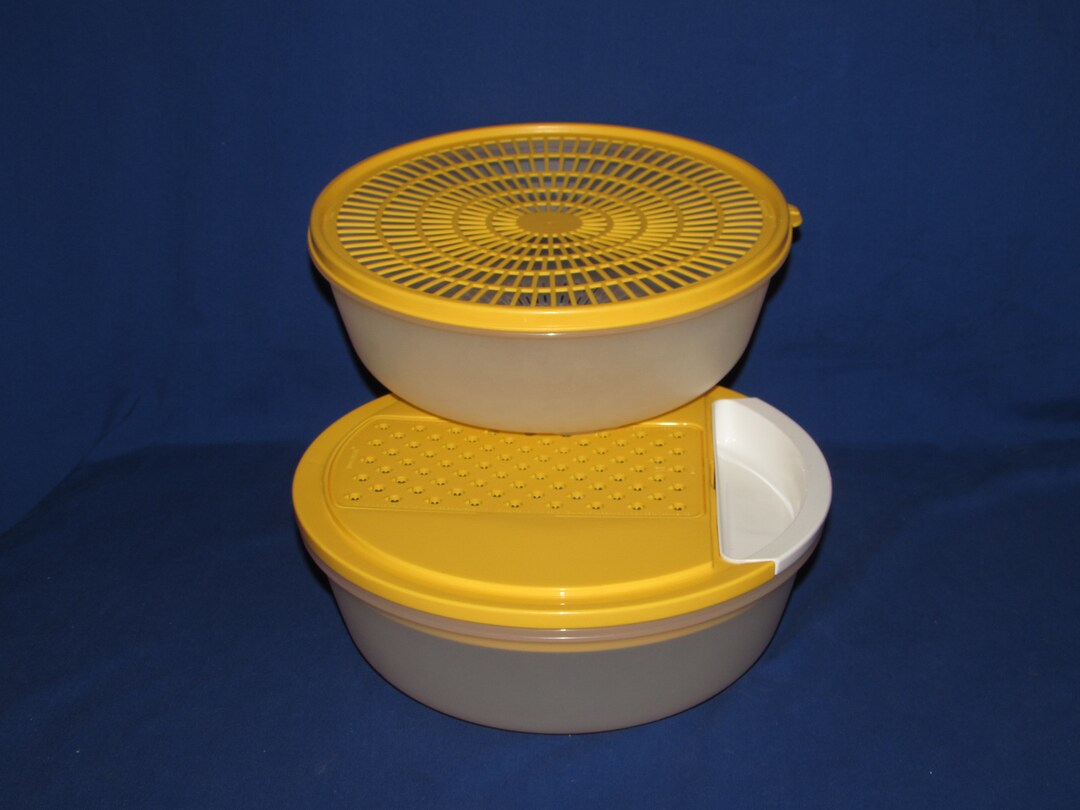 Tupperware KITCHEN WORK UNIT Chop Slice Grate 1986 Set of 8 Pieces - Etsy