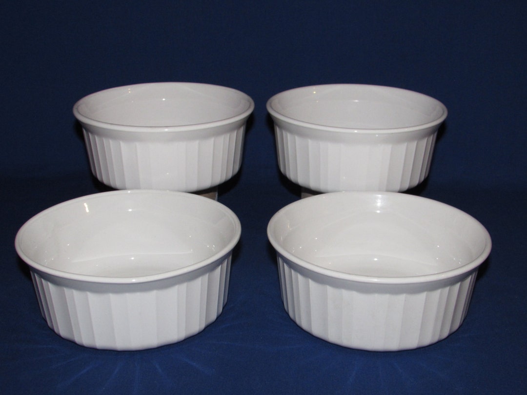 Corning Ware French White 16 Ounce Baking Dish Set of 4 F-16-B ...