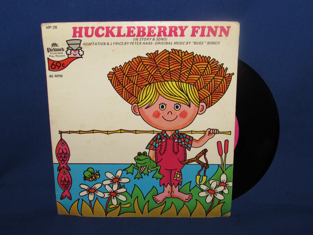 Childrens Record HUCKLEBERRY FINN 1970s Mr. Pickwick Records 45 RPM - Etsy
