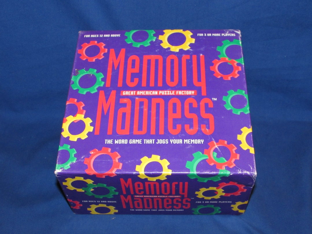 MEMORY MADNESS GAME 1994 Great American Puzzle Factory Free Shipping - Etsy