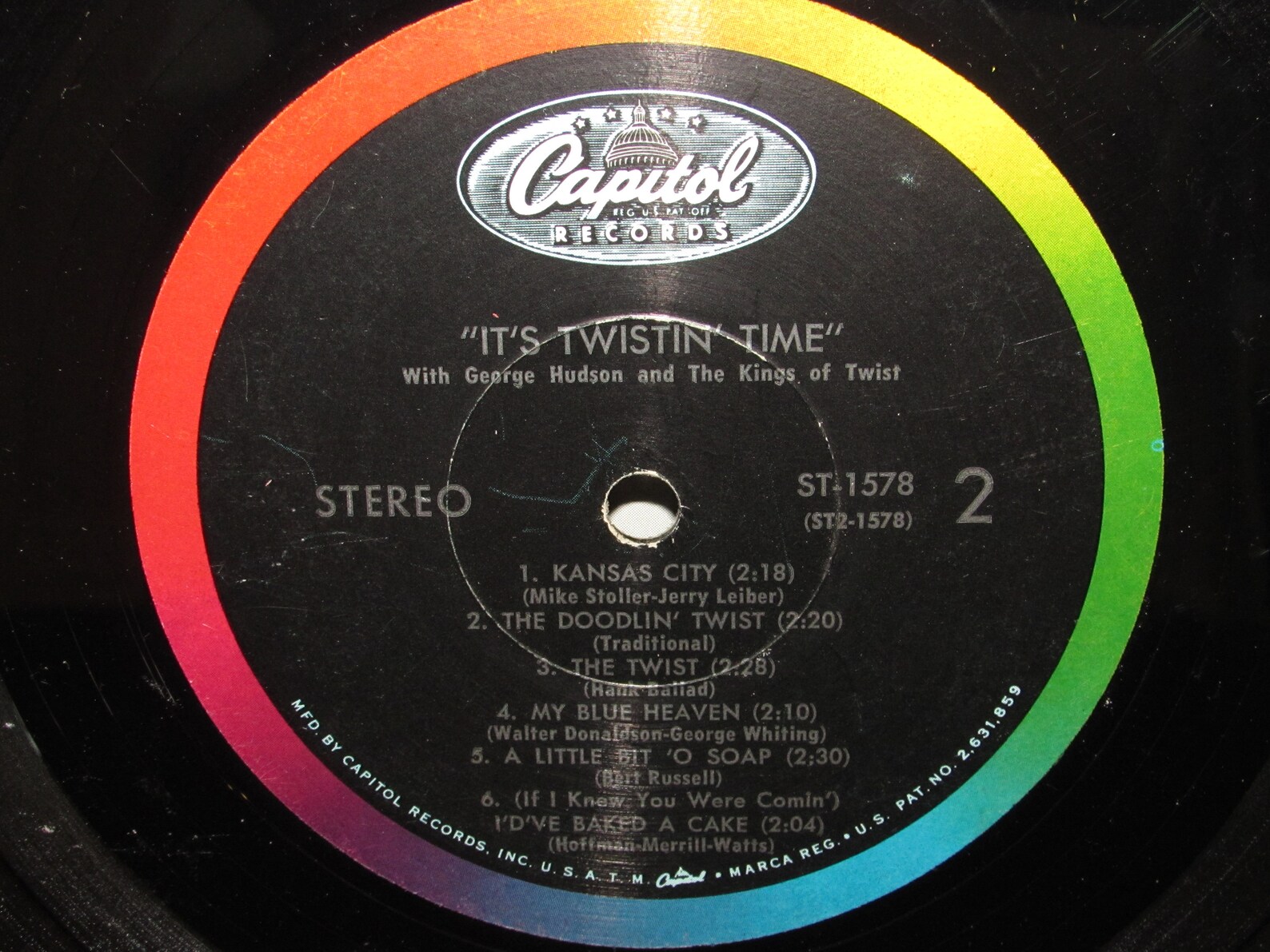 DANCE RECORD Its Twistin Time 1962 George Hudson Capitol - Etsy