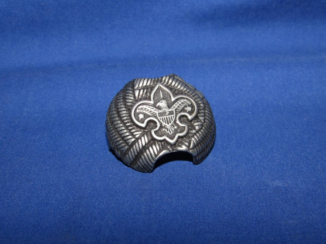 BOY SCOUT Neckerchief Slide 1970s Free Shipping - Etsy