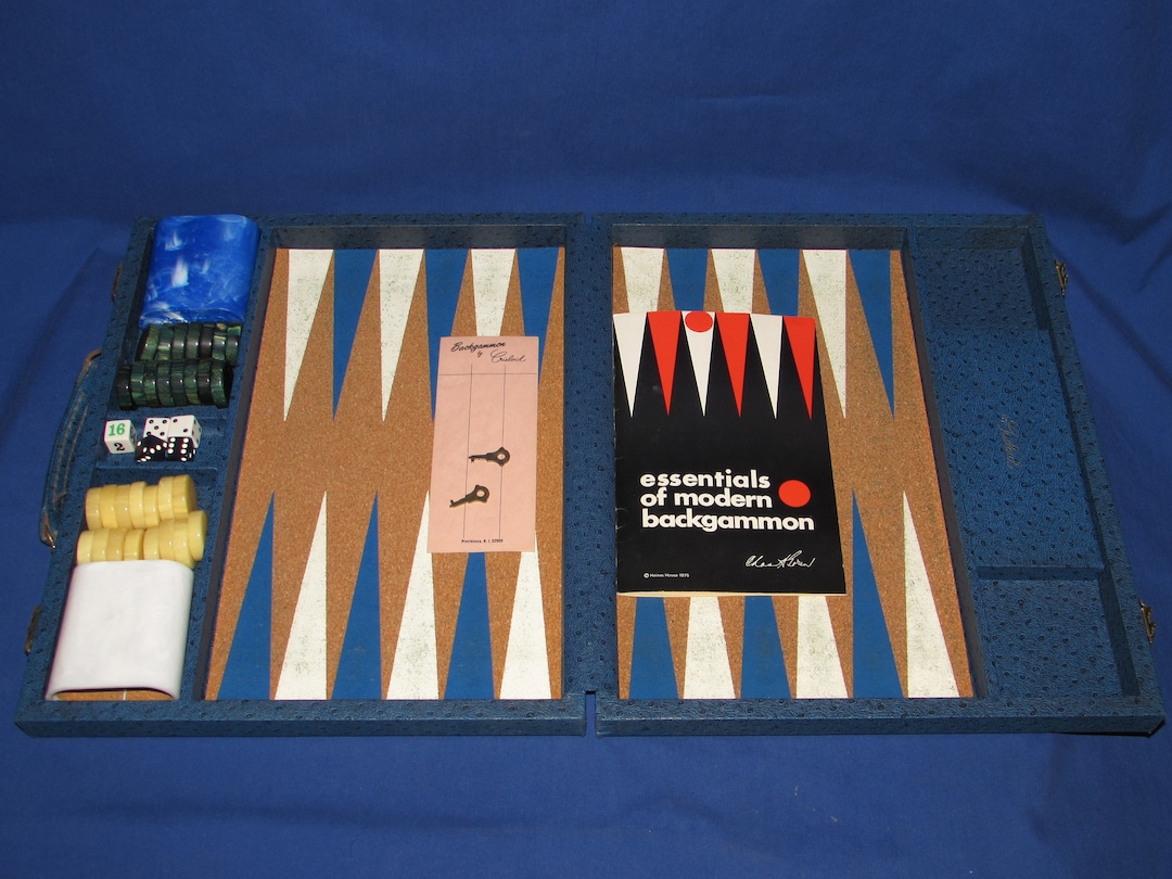 CRISLOID BACKGAMMON SET 1970s Bakelite Pieces Locking Case Free Shipping - Etsy