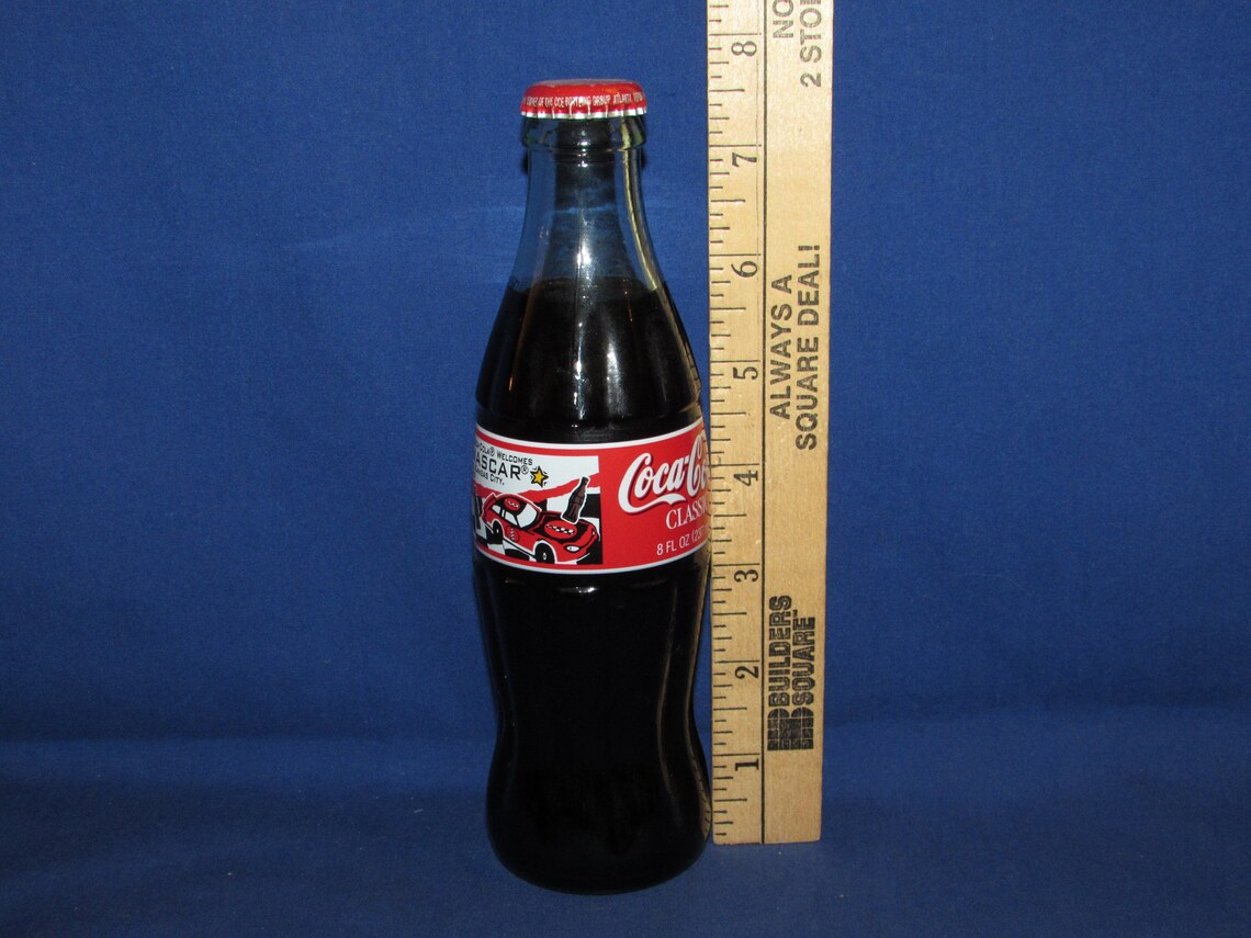COCA-COLA NASCAR Bottle Kansas City 2001 Free Shipping - Etsy